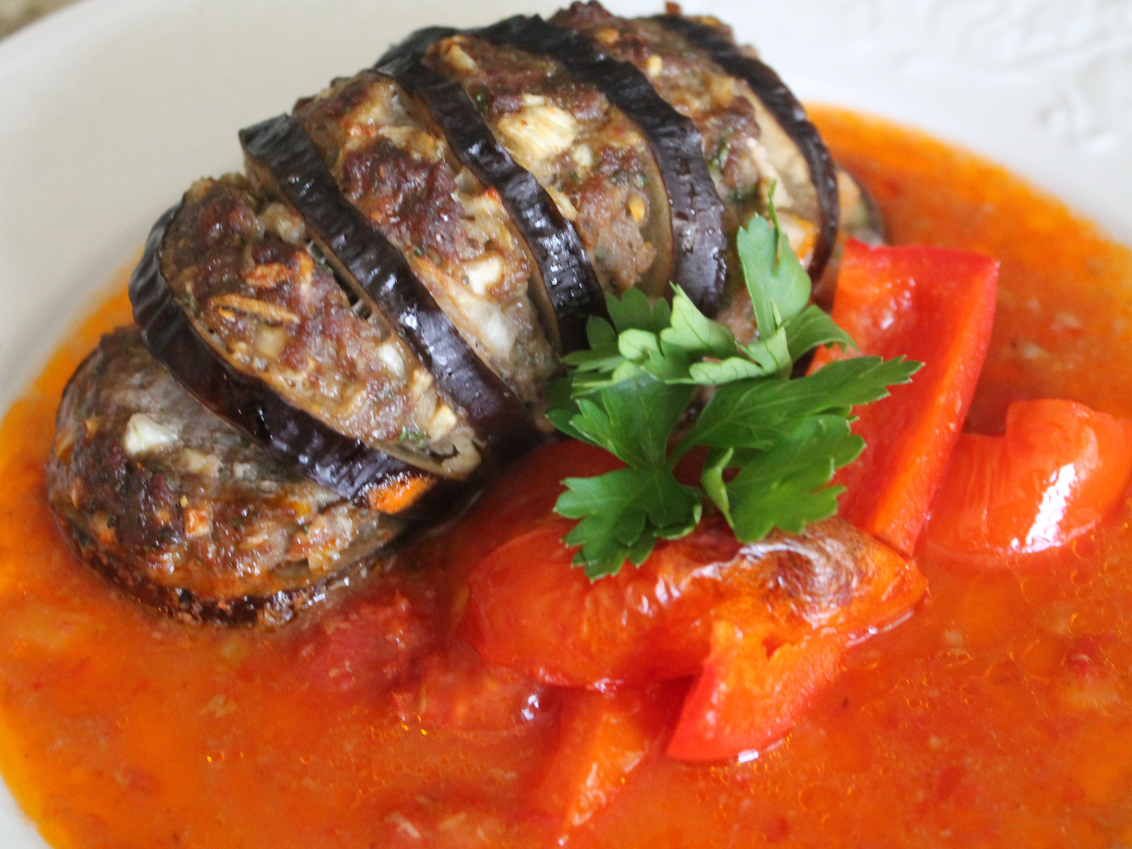 Punjene balancane na Hasselback nacin - Keto - Coolinarika