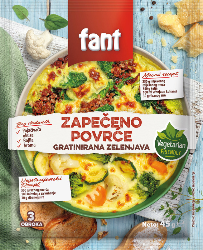 Fant gratinirana zelenjava ♥ Podravka