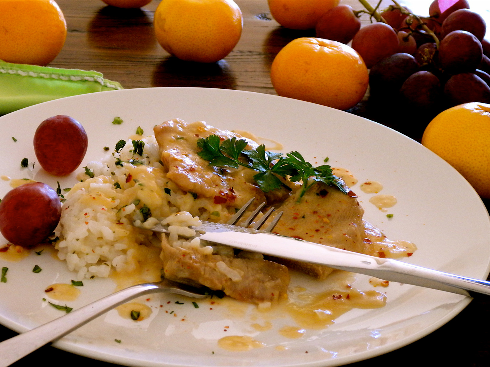 Telece snicle u sosu od senfa i belog luka - Coolinarika