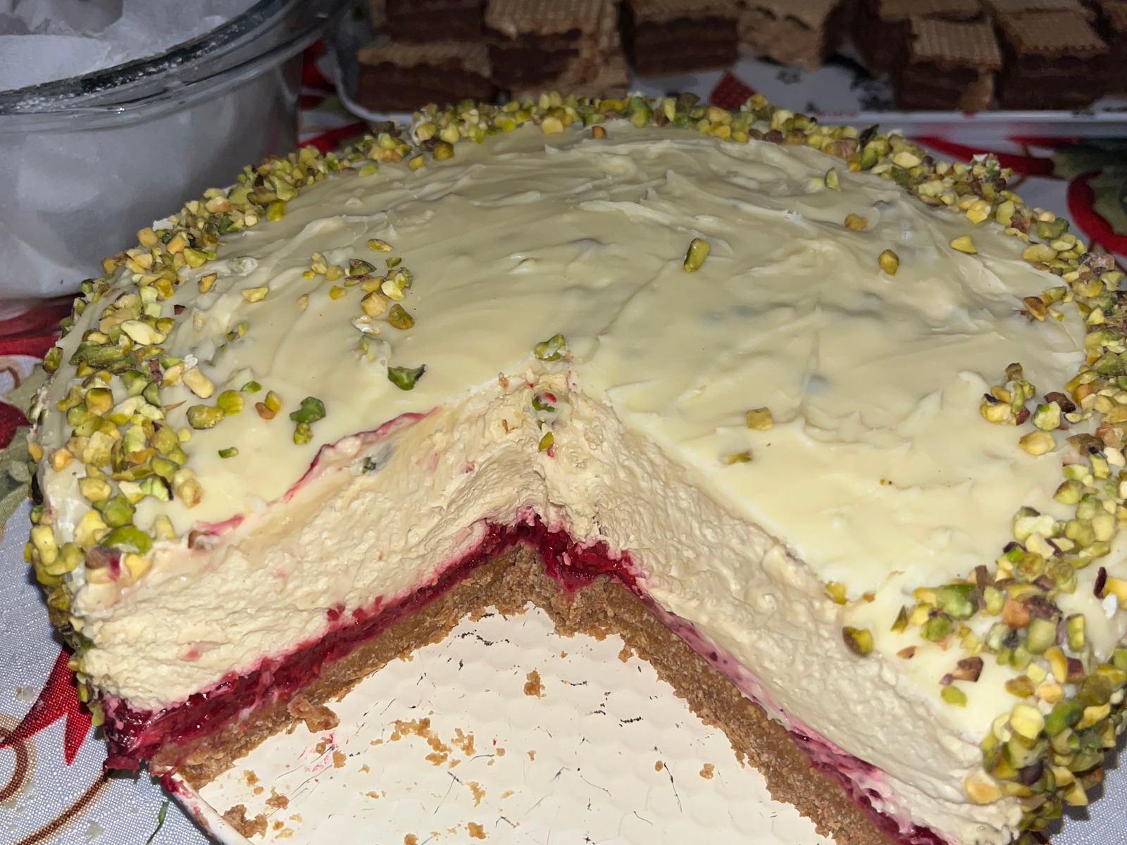 Pistacija malina cheesecake🍰 - Coolinarika