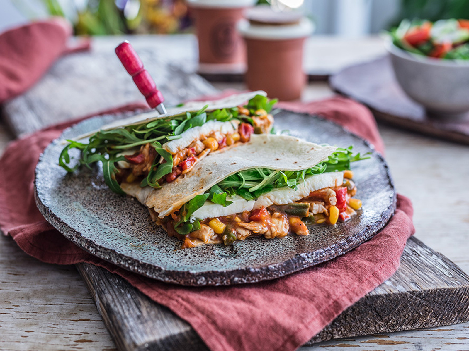 Integralne tortilje s mozzarellom - Coolinarika
