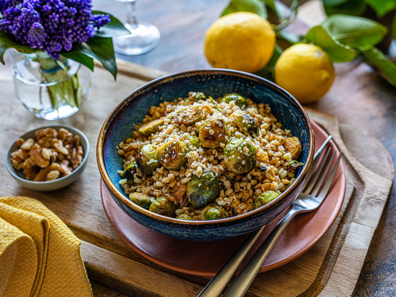Pečene prokulice s ječmom i limunom - Coolinarika