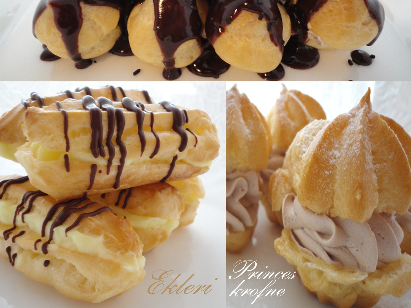 Recept za princes krofne, eklere, profiterole - Coolinarika