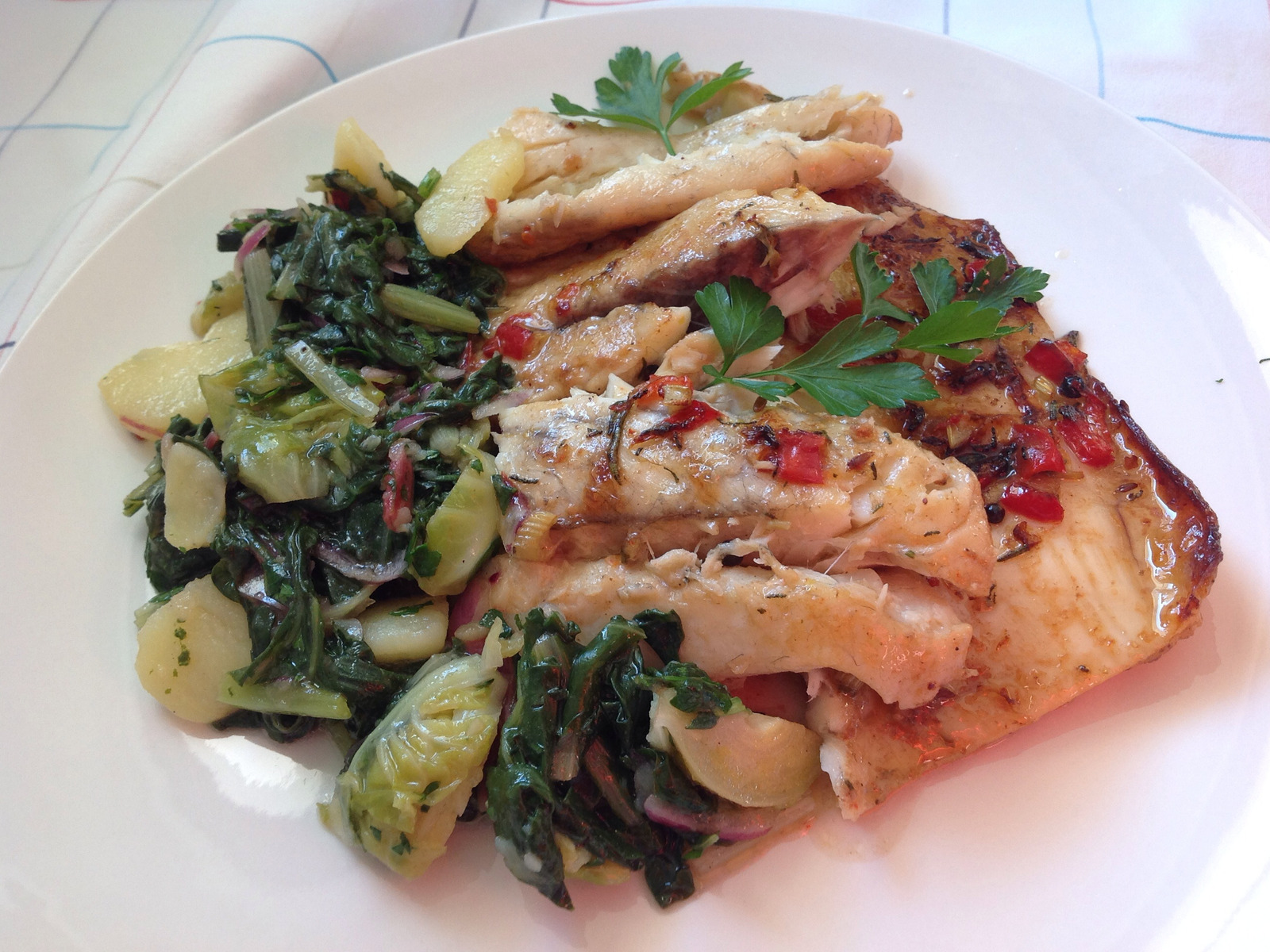 Morska riba pecena u marinadi - Coolinarika