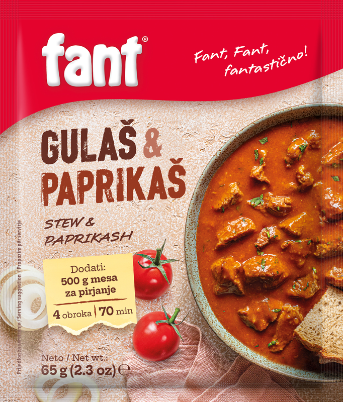 Fant seasoning mix for stews and paprikash ♥ Podravka