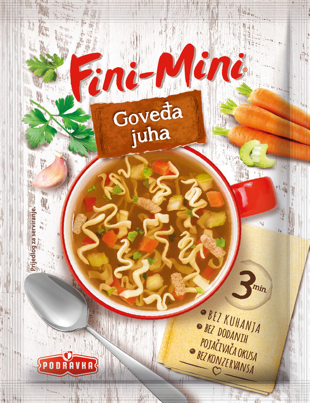 Fini-Mini Beef Soup ♥ Podravka