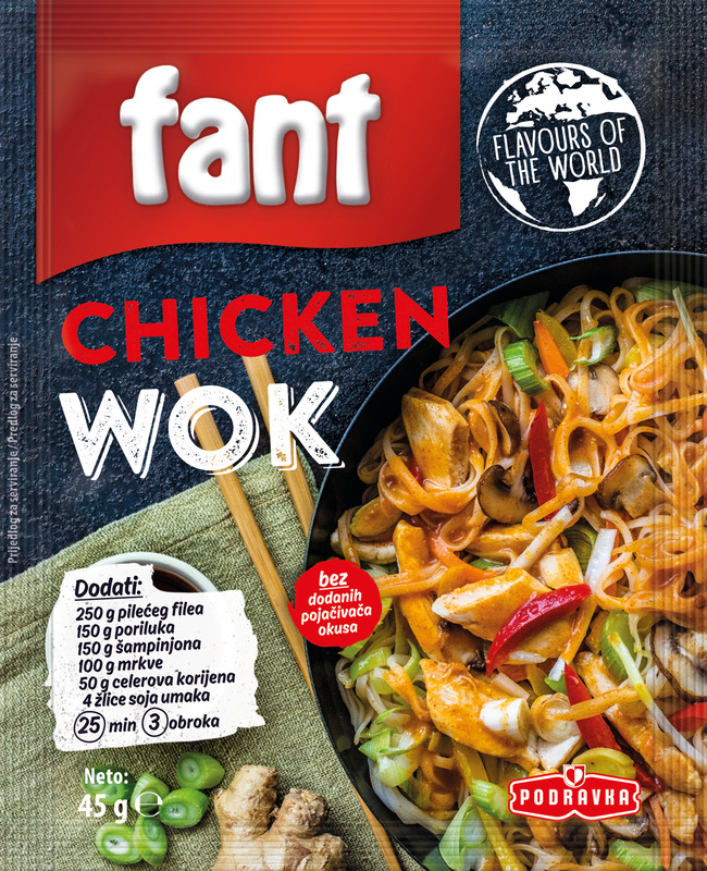 Fant seasoning mix for meat and vegetable wok ♥ Podravka